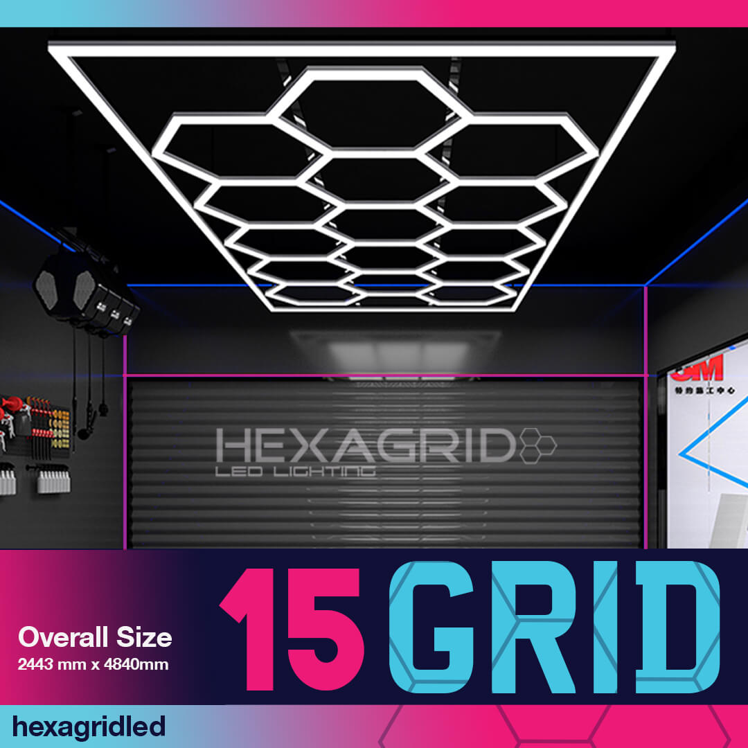 15 Grid With Border - HexagridLED